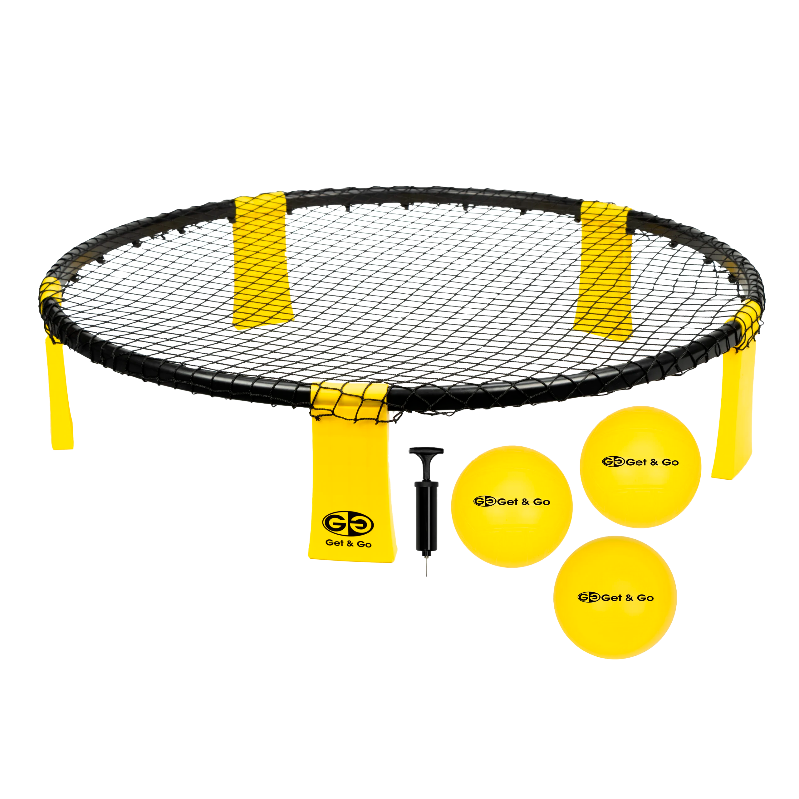 Smash Ball sæt med net, 2 bolde og pumpe – boldleg – NY FORM